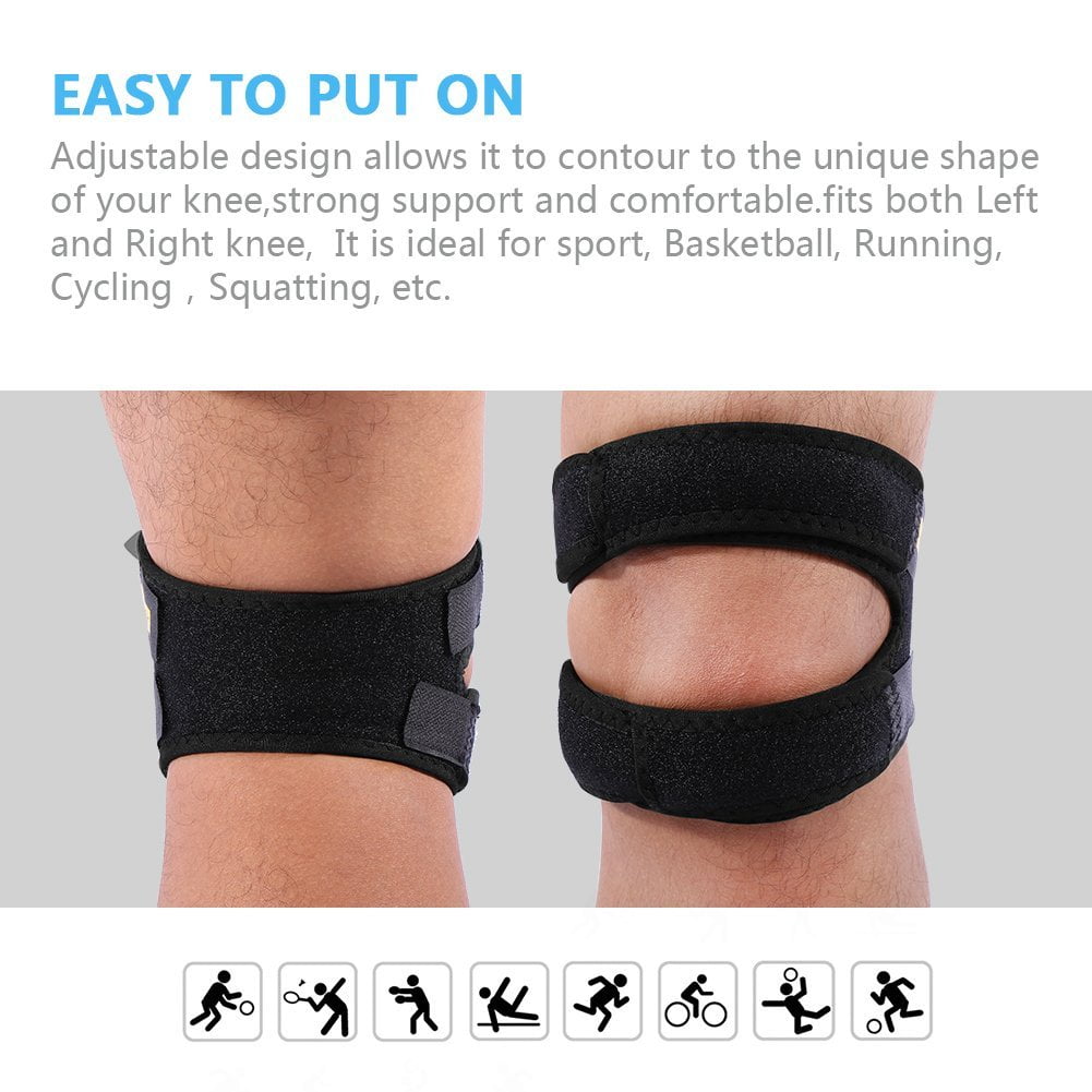 Sonew Knee Support Patella Knee Strap Adjustable Neoprene Infrapatellar Band Brace,knee strap ...
