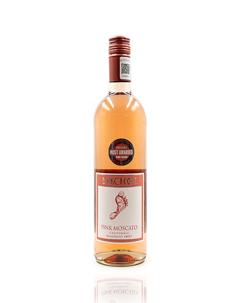 PACK DE 12 VINO ROSADO BAREFOOT PINK MOSCATO 750ML | Walmart en línea