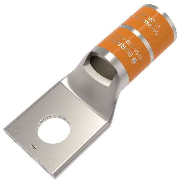 Burndy YA27L, Compression Terminal, Culug-3/0Str-1/2-Bulkpkg, 1 PC ...