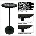 Flower Pendulum Holder Moon Star Leaf Black Wooden Display Stand Rustic ...