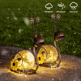 Cracked Glass Solar Ball Lights 2 Pack - Solar Globe Lights Outdoor ...