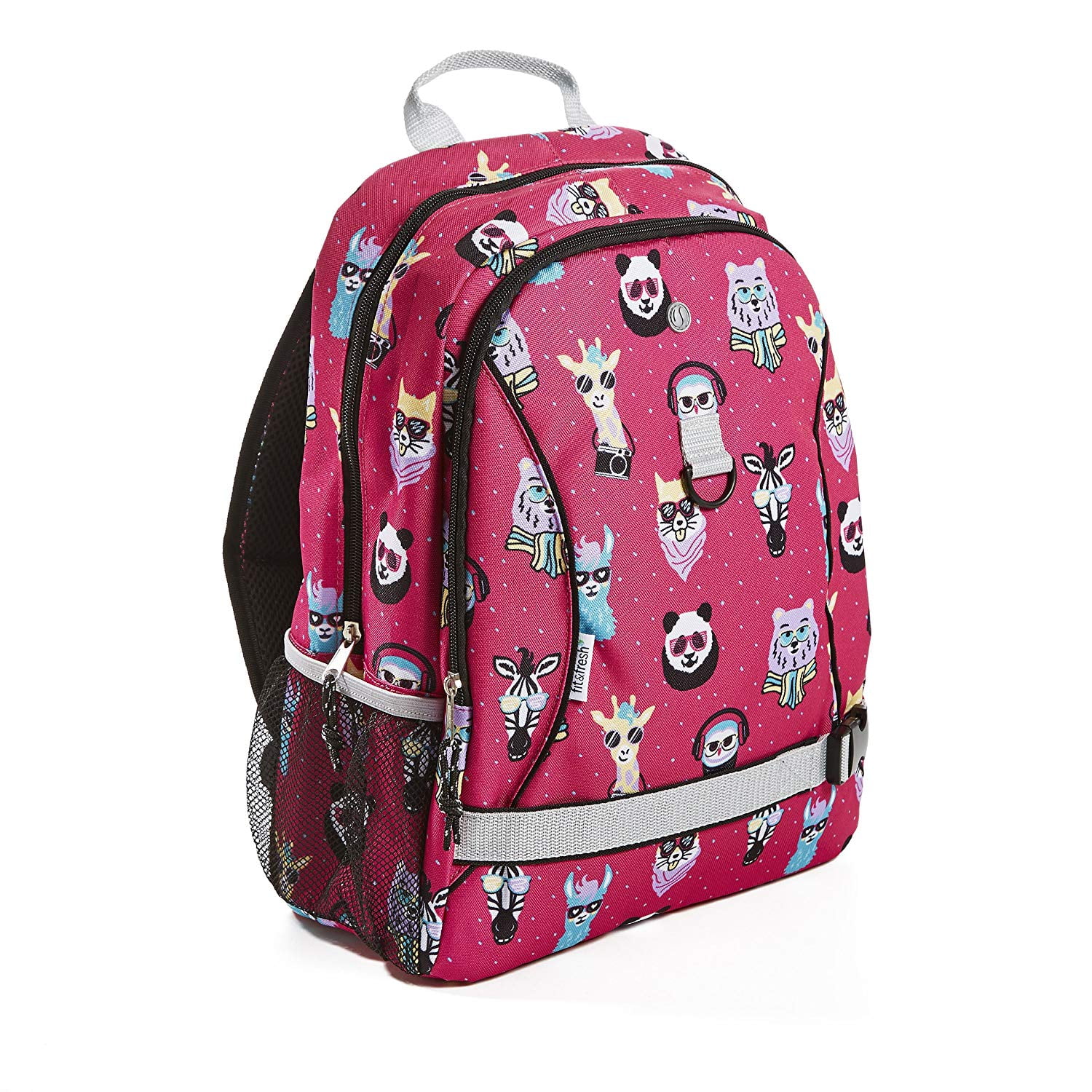 Fit & Fresh Cameron Backpack, Pink Hipster Animals - Walmart.com