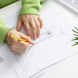 Mr. Pen- Set of 3 Clear Plastic Rulers, 6 inch, Drafting and Measuring ...