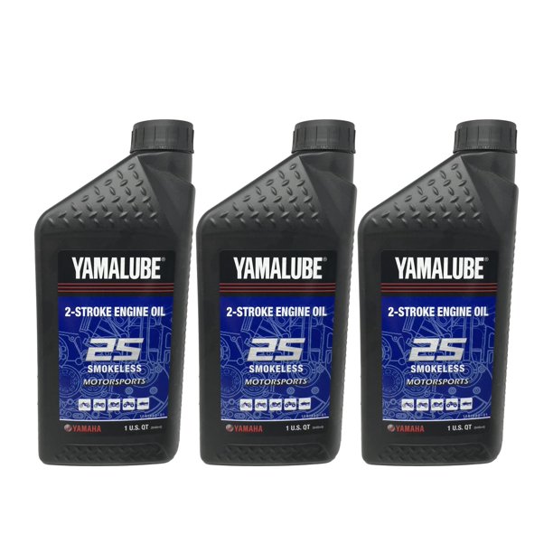 Yamaha Genuine OEM All-Purpose 2-Stroke Engine Oil LUB-2STRK-S1-12 - 3 ...