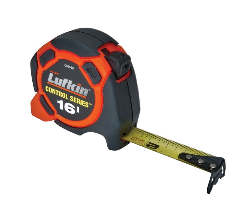Lufkin 16 ft. L x 1 in. W Power Return Tape Measure Orange 1 pk ...