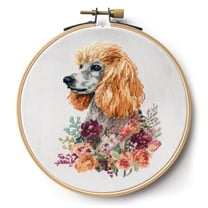 Counted Easy Cross Stitch Kits Rose Color Stamped Embroidery for ...