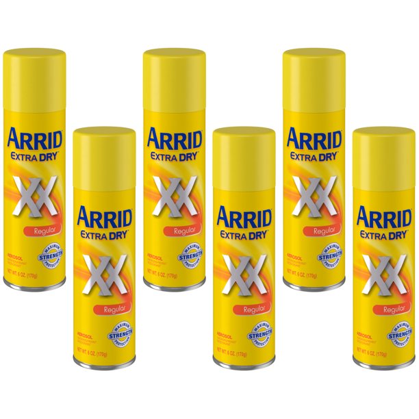 ARRID Extra Dry Anti-Perspirant Deodorant Spray Regular 6 oz (Pack of 6 ...