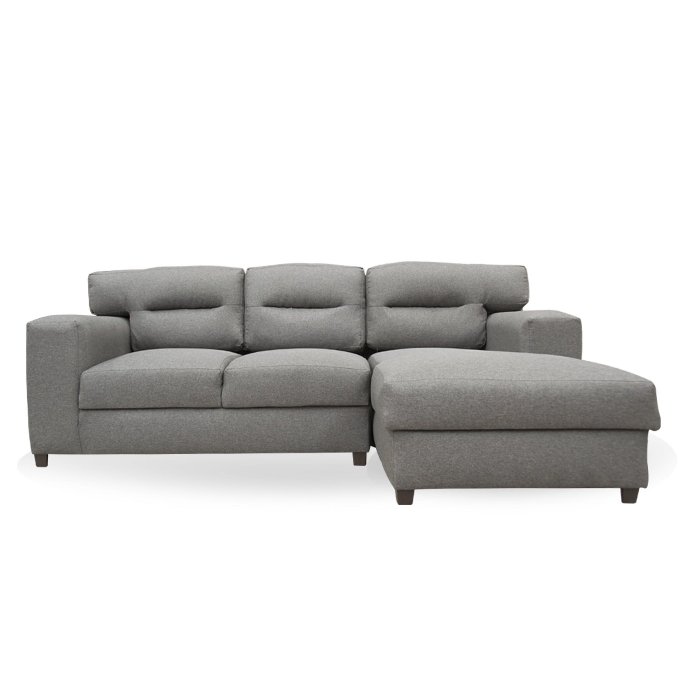 Sala Esquina Genesis Normal Tela Curri Gris Inlab Muebles Genesis ...