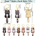 1 Set Cat Shape Alloy Enamel Pendant Locking Stitch Markers Crochet ...
