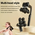 6 Head Massage with Extension Handle, Deep Tissue Percussion Massager ...