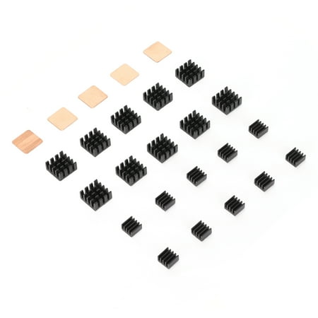 Aluminum Heatsink Kit, Mini Heatsink Kit Good Heat Dissipation 25Pcs ...