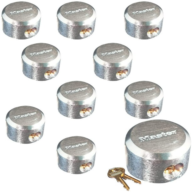 Master Lock Pro Series Hidden Shackle Padlocks, Keyed Alike 6271NKA-10 ...