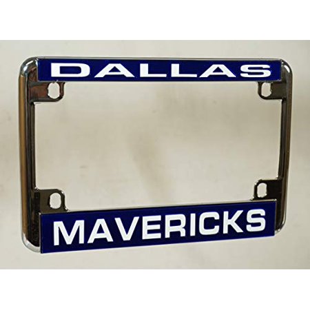 Dallas Mavericks Chrome Motorcycle, RV or Trailer License Plate Frame ...