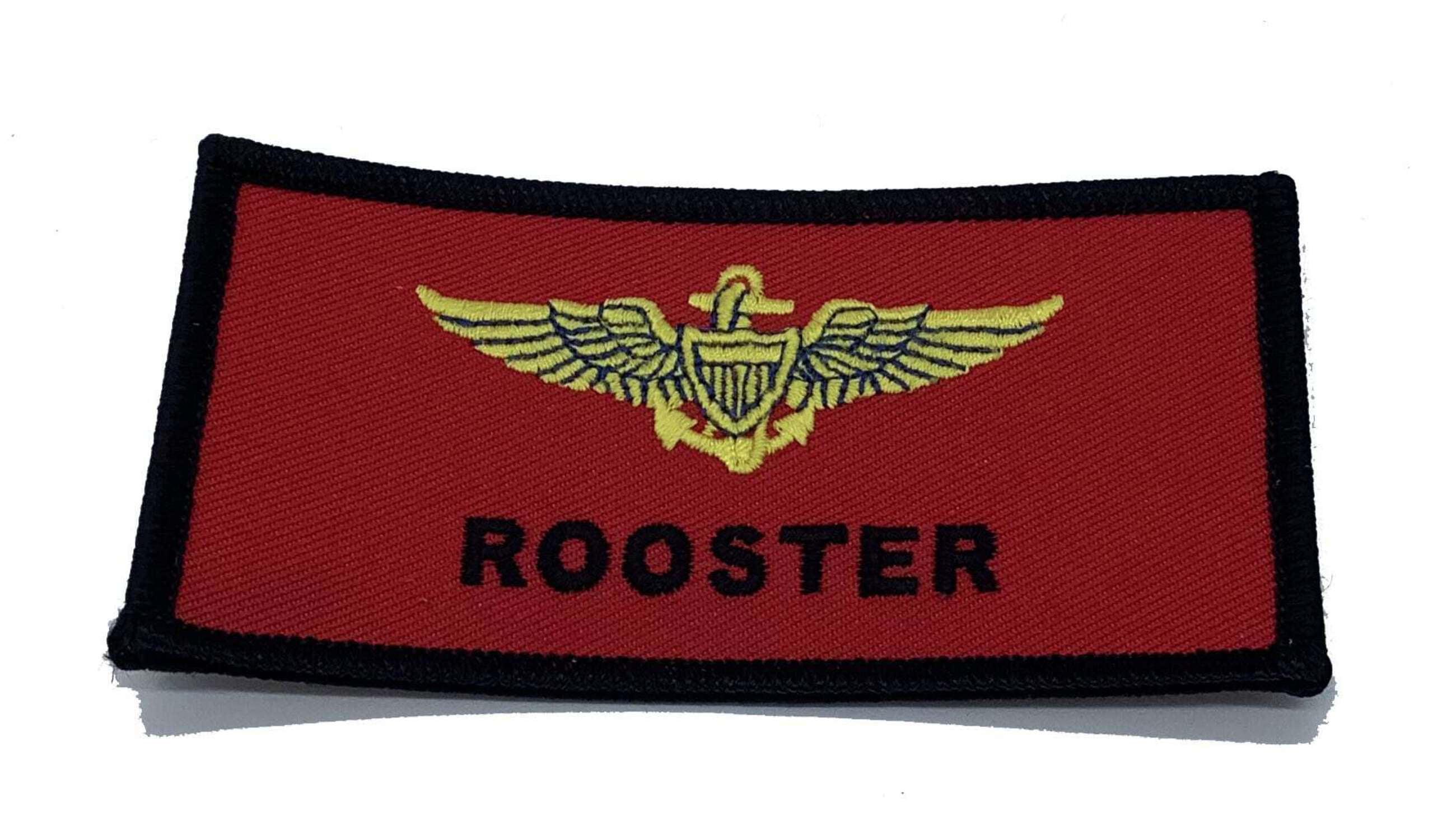 Rooster Name Tag Small Patch (3x1.5) – With Hook and Loop - Walmart.com