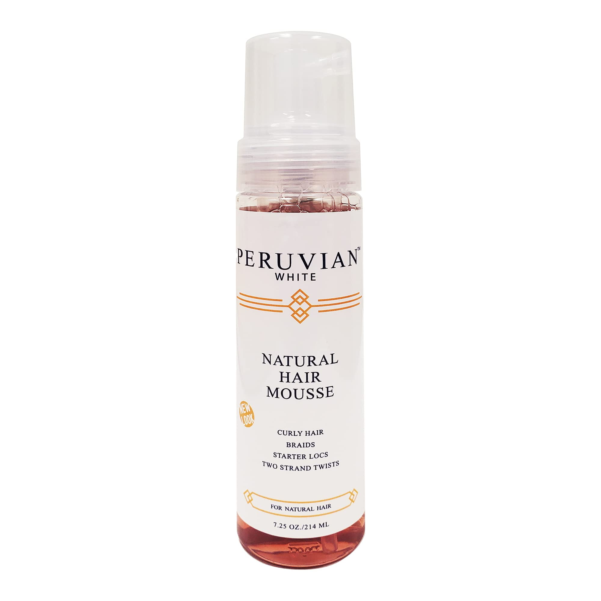 Mousse de cabello natural blanco peruano para trenzas de cabello rizado ...
