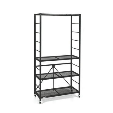 Origami R3 Heavy-Duty Metal Office Storage Rack, 3-Tier Foldable ...