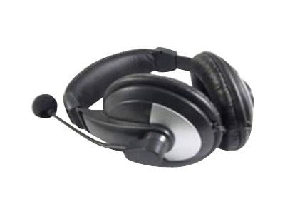 iMicro IM750BM - Headset - on-ear - wired - black, silver - Walmart.com