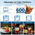 Ecojoy Commercial Ice Maker, 100Lbs/24H Under Counter Ice Machine ...