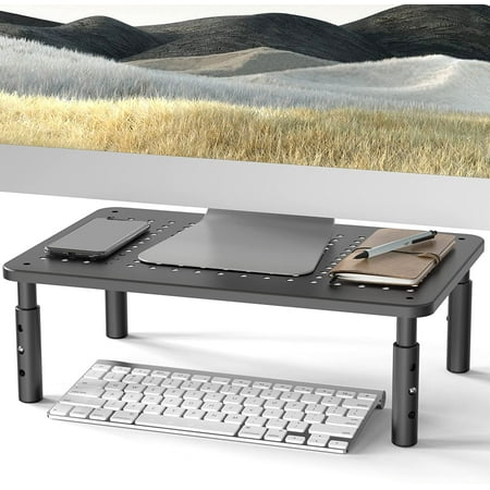 Monitor Stand Riser with Vented Metal 3 Height Adjustable Monitor Stand ...