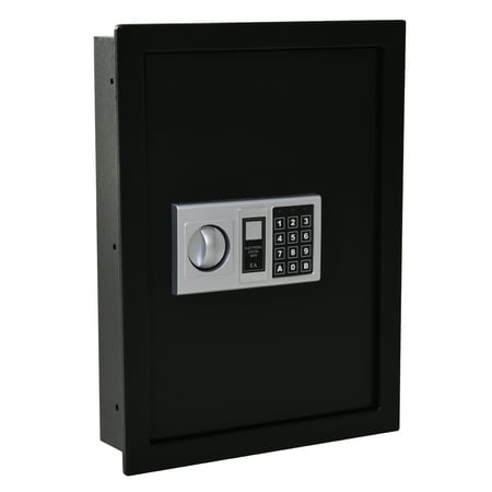 HOMCOM Flat Superior Electronic Hidden Wall Safe Box for Jewelry or ...