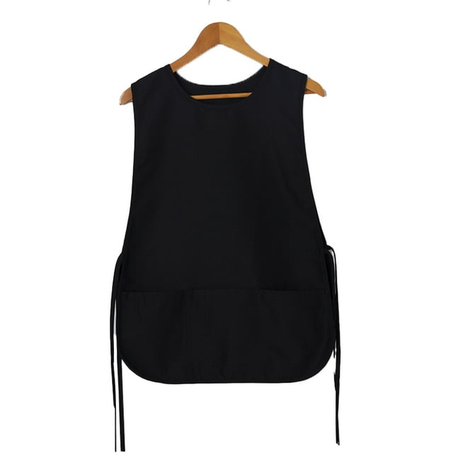 Unisex Cobbler Apron Sleeveless Vest Cobbler Aprons for Women Men Smock Apron with Pockets for ...