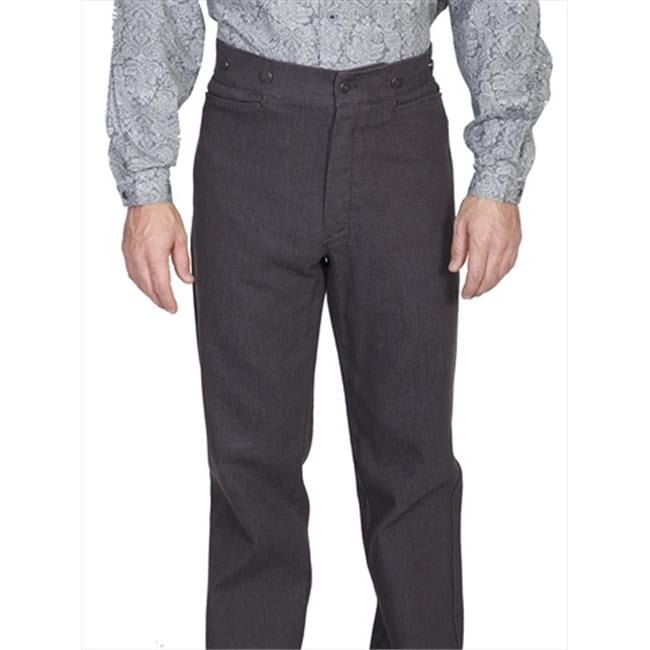 Scully 599602X-SMO-46-B-T Mens Wah Maker Dodge City Pant, Smoke, Size ...