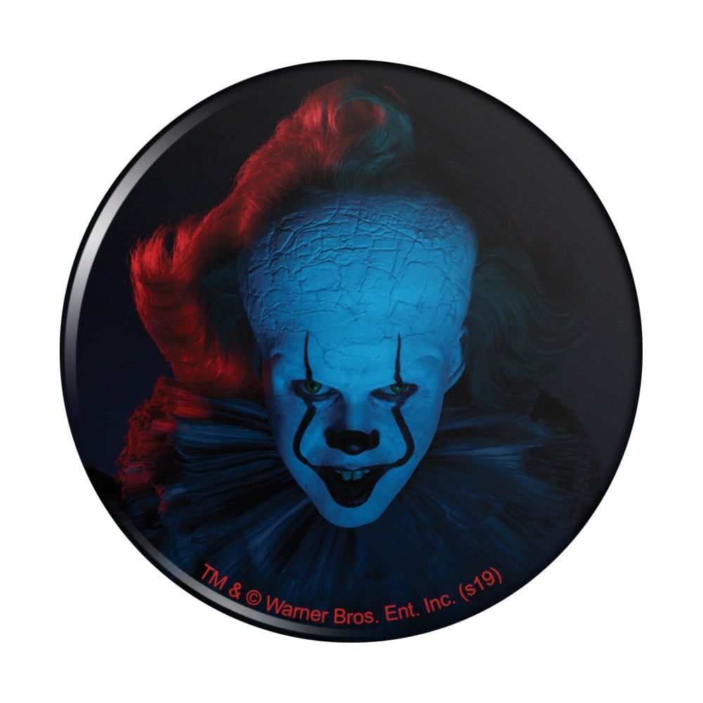 IT: Chapter 2 Blue Pennywise Pinback Button Pin - Walmart.com