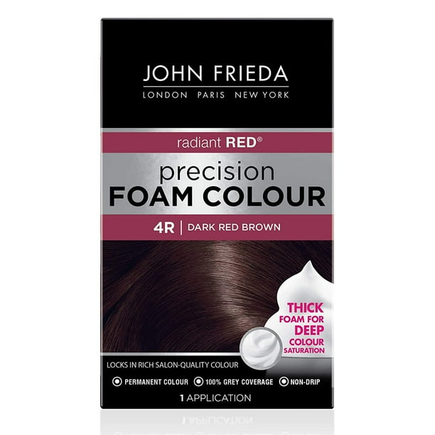 Precision Foam Colour, Dark Red Brown 4R, Full-Coverage Hair Color Kit ...