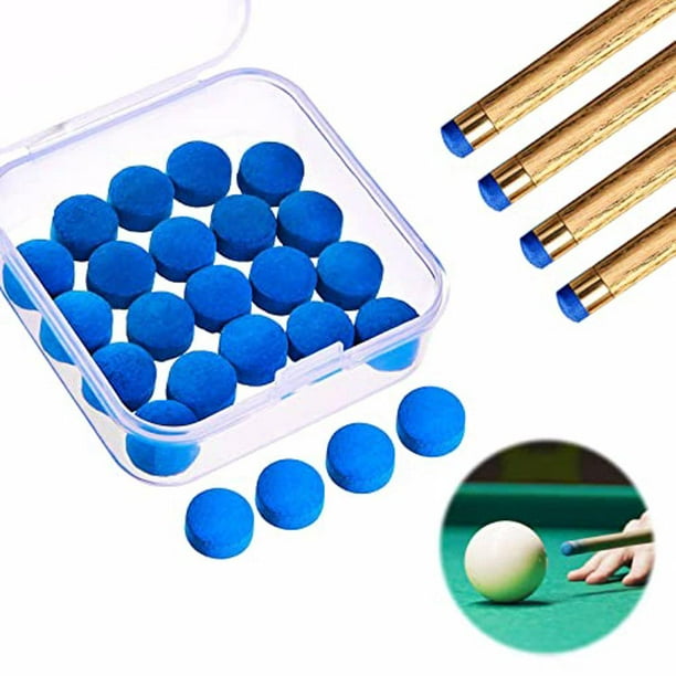 Guardoinrt 20 Pieces Pool Stick Tips Billiards Cue Tip Pools Game Rods ...