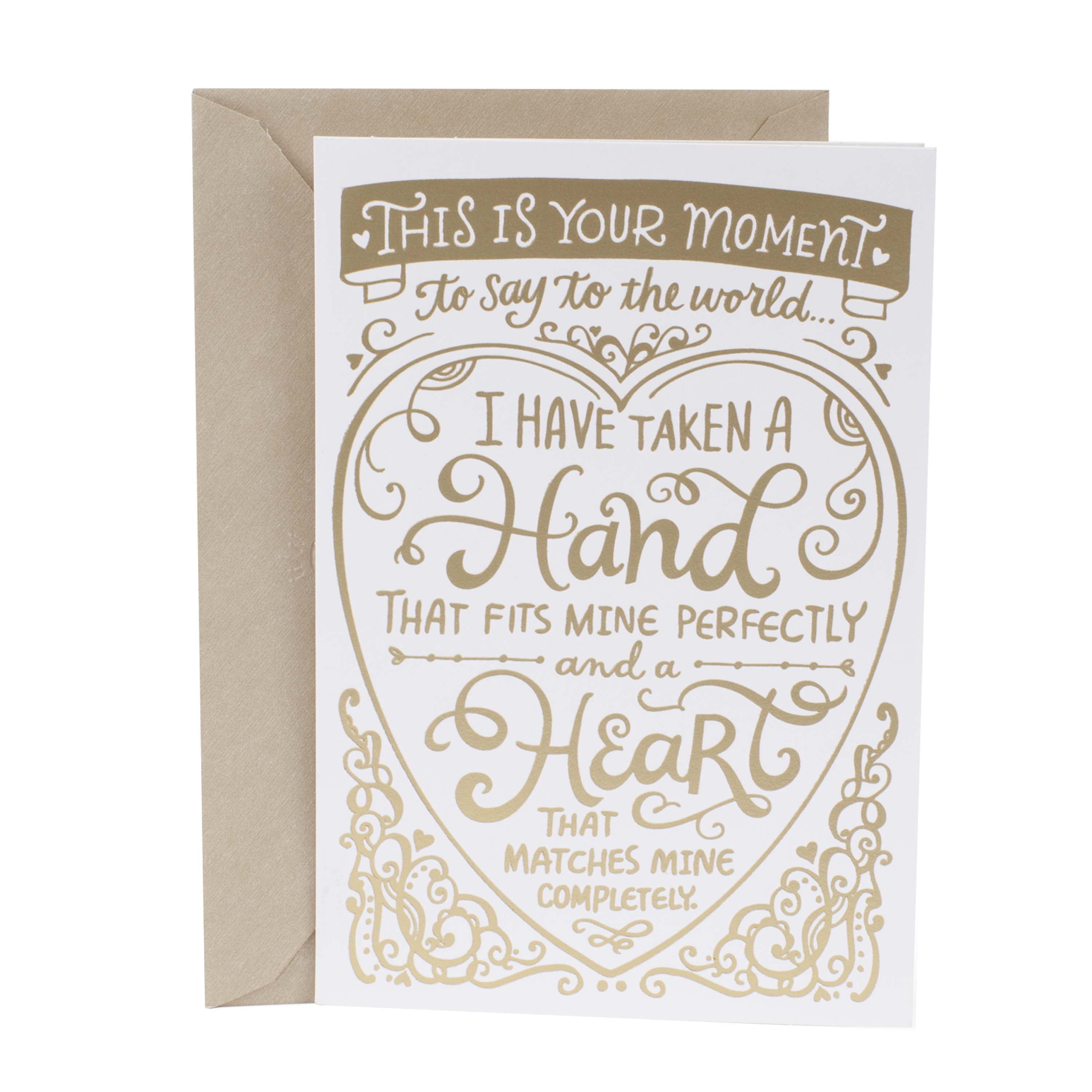 Hallmark Mahogany Wedding Card Gold Heart Walmart Walmart Hallmark Mahogany Wedding Card Gold Heart Walmart Walmart