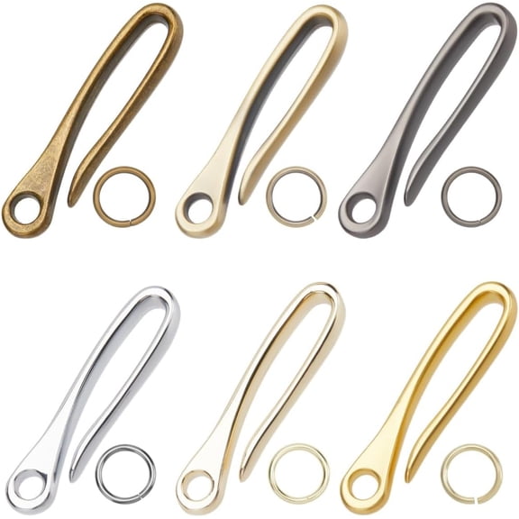 B7498 Antique Brass, Fish Hook Key Chain, Solid Brass-LL - Walmart.com