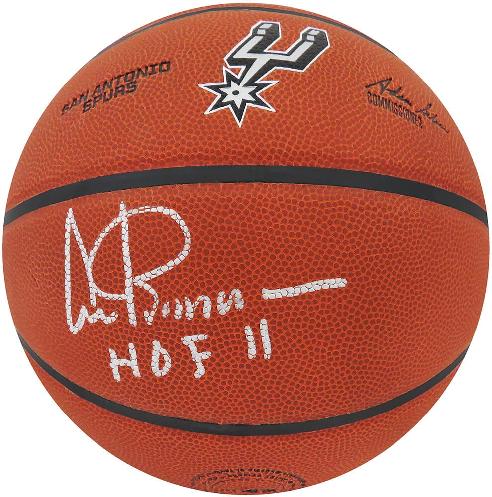 Artis Gilmore Signed Wilson San Antonio Spurs Logo NBA Basketball w/HOF ...
