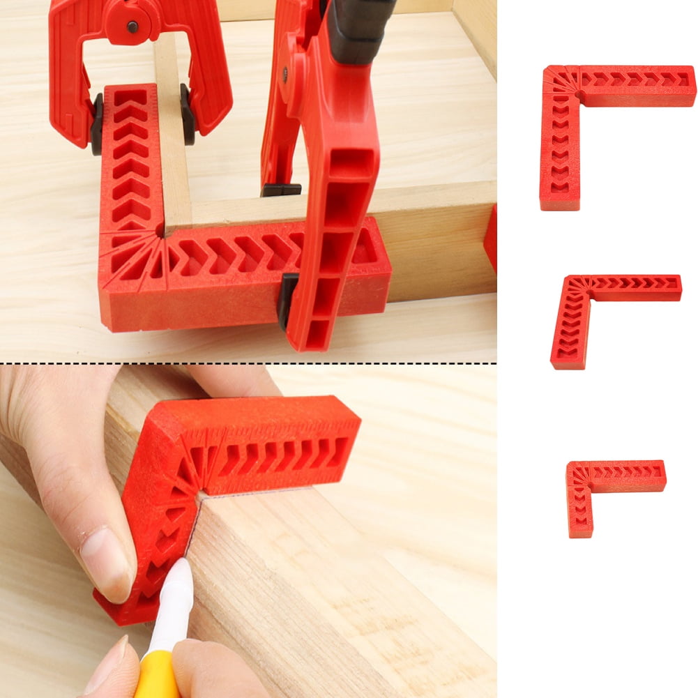 Windfall 3/4/6inch 90-Degree Right Angle Clamp Holder L Shape Square ...