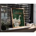 Affixzi Funny Bathroom Art Goose on Toilet Wall Decor Humorous Restroom ...