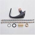 Matte Black Baisn Faucet Waterfall Bathroom Sink Faucet Sinlge Handle ...