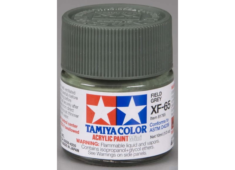 Tamiya 81765 Acrylic Mini XF65 Field Gray 1/3 oz TAM81765 - Walmart.com