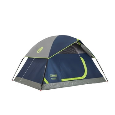 Coleman Waterproof 2-Person Sundome Dome Backpacking Camping Tent, Navy ...