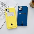 for iPhone 11 Case with Card Holder Cover Microfiber Inner Lining ...