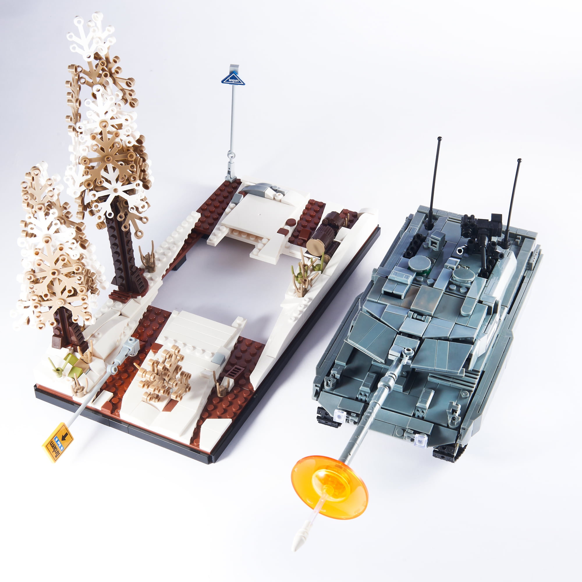 Buy HI-REEKE Leopard II A7 Tank Building Set, Military Main Battle Tank ...