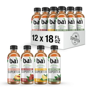 Bai Iced Tea, Narino PEach, Antioxidant Infused Supertea, 18 Fluid ...