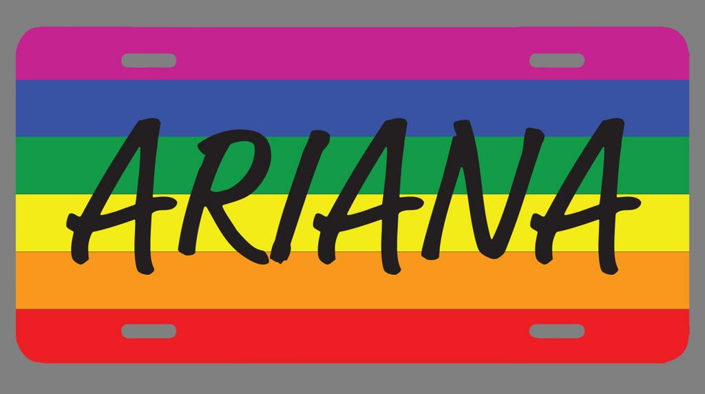 Ariana Name Pride Flag Style License Plate Tag Vanity Novelty Metal ...
