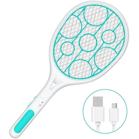 Mosquitoes Racket, Mosquito Killer USB Rechargeable Electric Fly ...