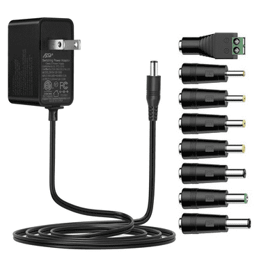 12V 2A AC Adapter Charger, Power Supply for LED Light, CCTV, BT Speaker ...