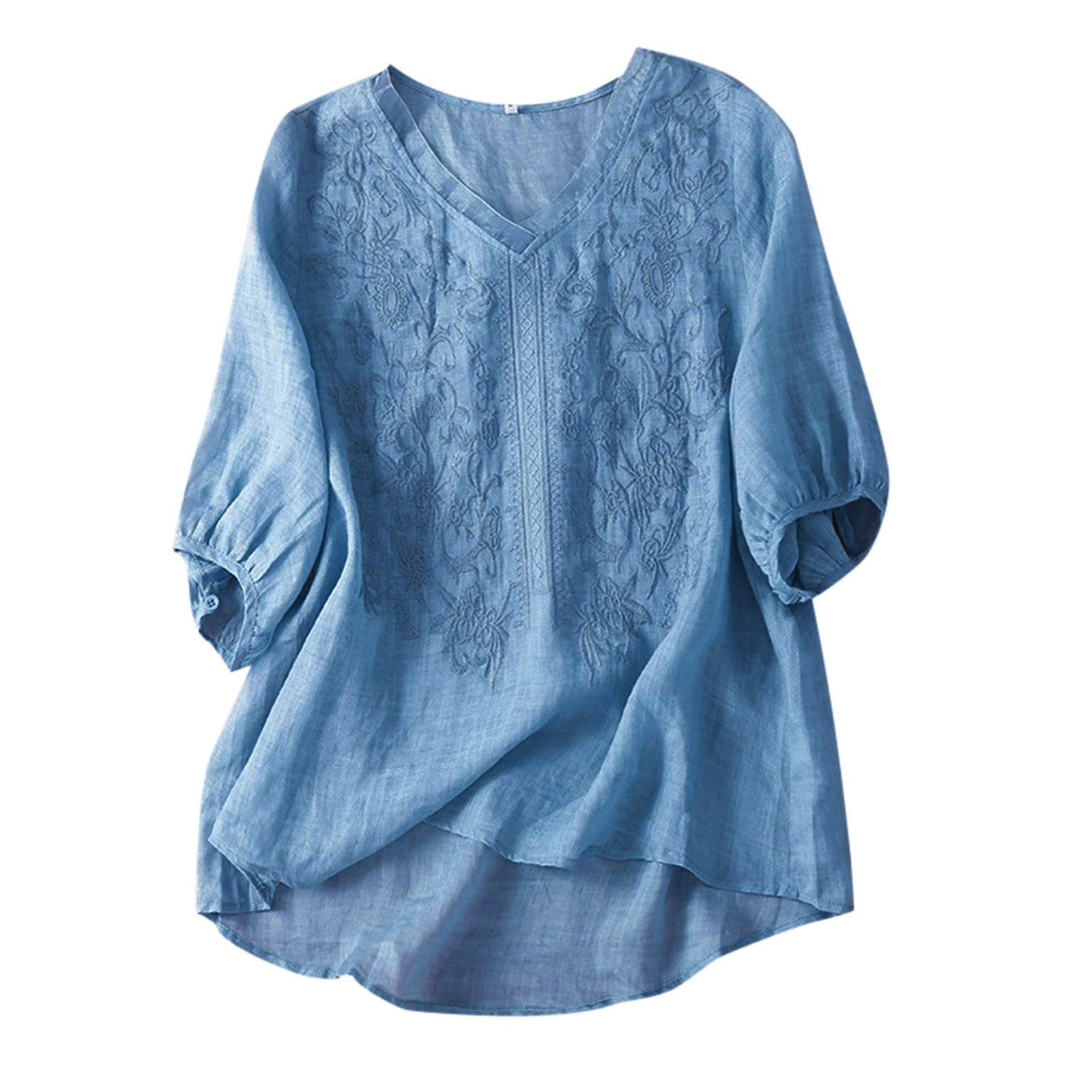 Click here for Visit The Sunlet Store Womens V-Neck Embroidery Lo... prices