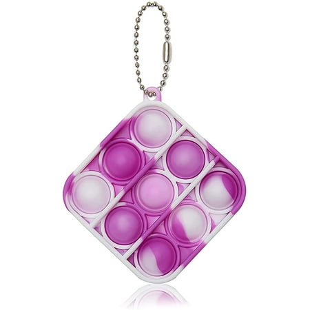 CPDD Mini Pop Push It Fidget Toy Keychain Pop Bubble Popping Fidget ...