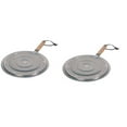 Dependable Industries Stovetop Set: 2 Pack Aluminum Flame Tamer Simmer ...
