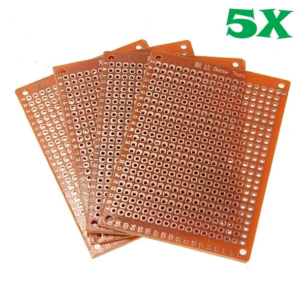 5cm x 7cm PCB Prototyping Perf Boards Breadboards DIY - 5 Pieces ...