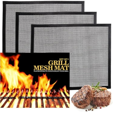 Outdoor Barbeque Cooking: Heavy Duty Non-Stick Reusable BBQ Grill Mat ...