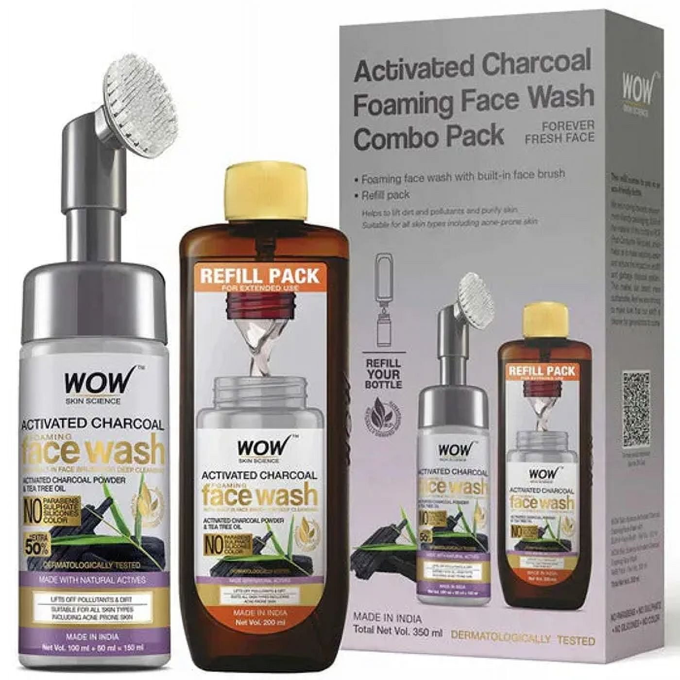 Click here for Wow Skin Science Activated Charcoal Face Wash 350m... prices