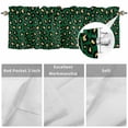 Curtain Valance for Windows, St. Patrick's Day Leopard Texture Kitchen ...